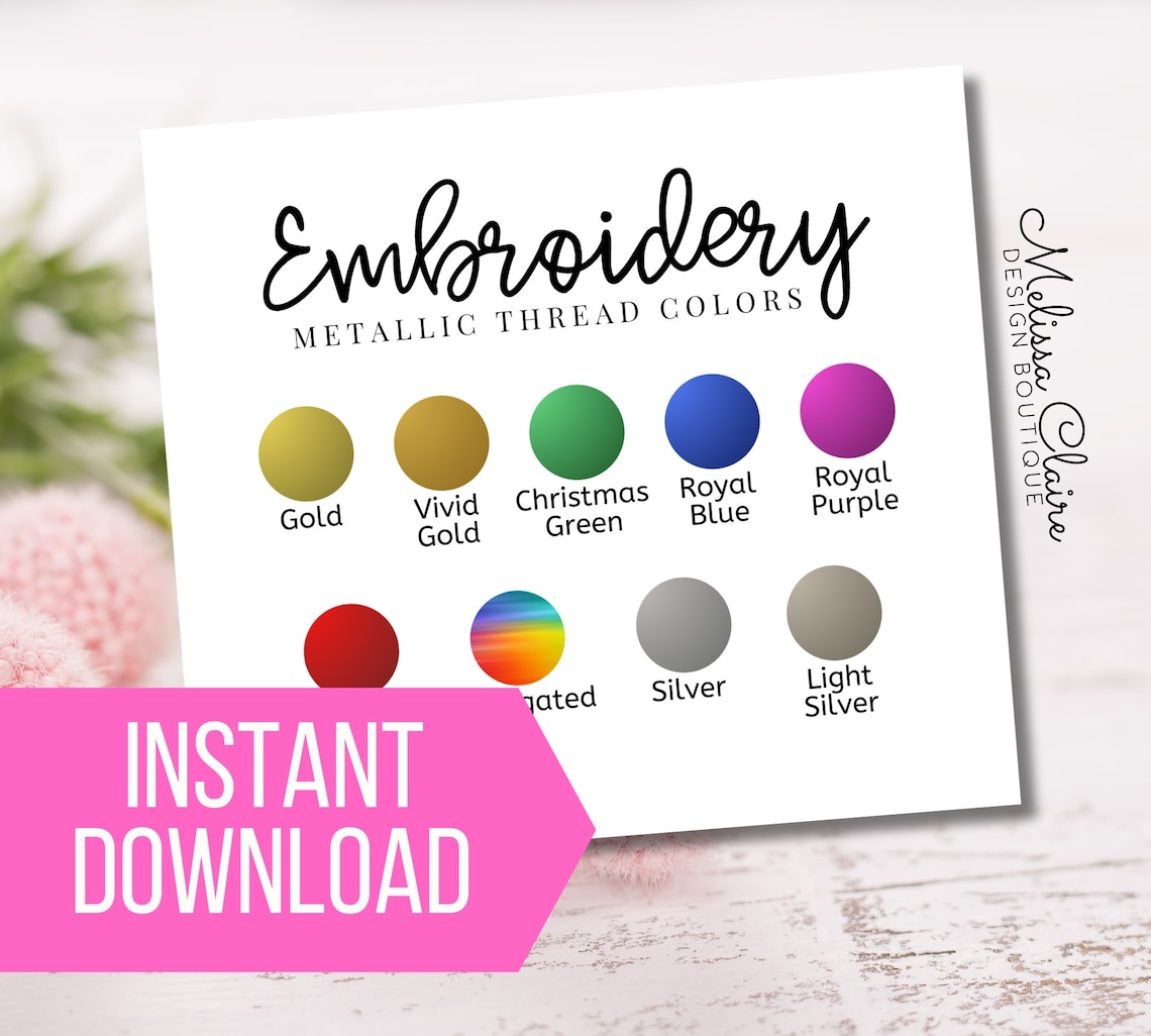 Embroidery Thread Color Chart, Brothread Color Chart, Metallic Thread ...