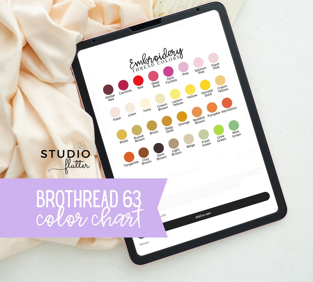 Embroidery Thread Color Chart Brothread Color Chart Brothread 63 Color ...