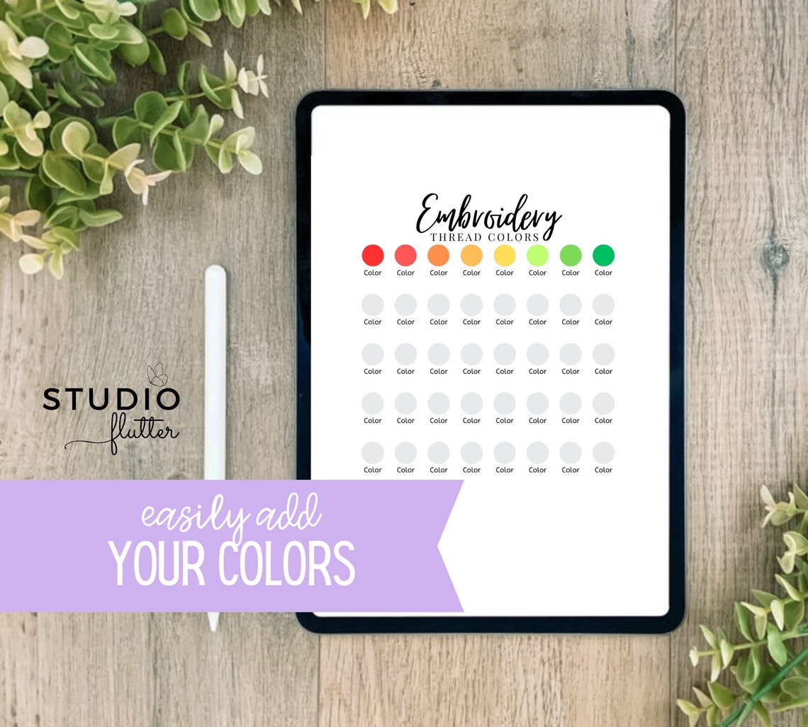 Editable Color Chart Template, Canva Template, Custom Color Chart ...