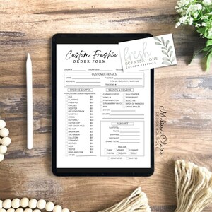 Editable Freshie Order Form Template Canva Forms Custom - Etsy