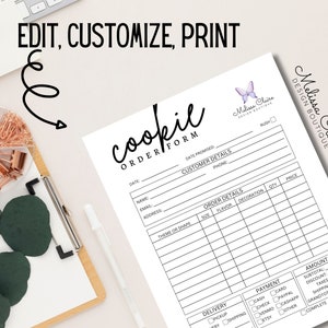 Form Editable Cookie Order Form Template Canva Forms Custom Cookie ...