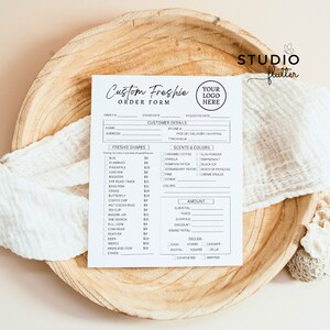 Editable Freshie Order Form Template, Canva Forms, Custom Freshie Order ...
