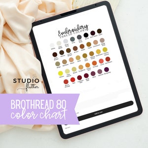 Embroidery Thread Color Chart, Brothread Color Chart, Brothread 80 ...