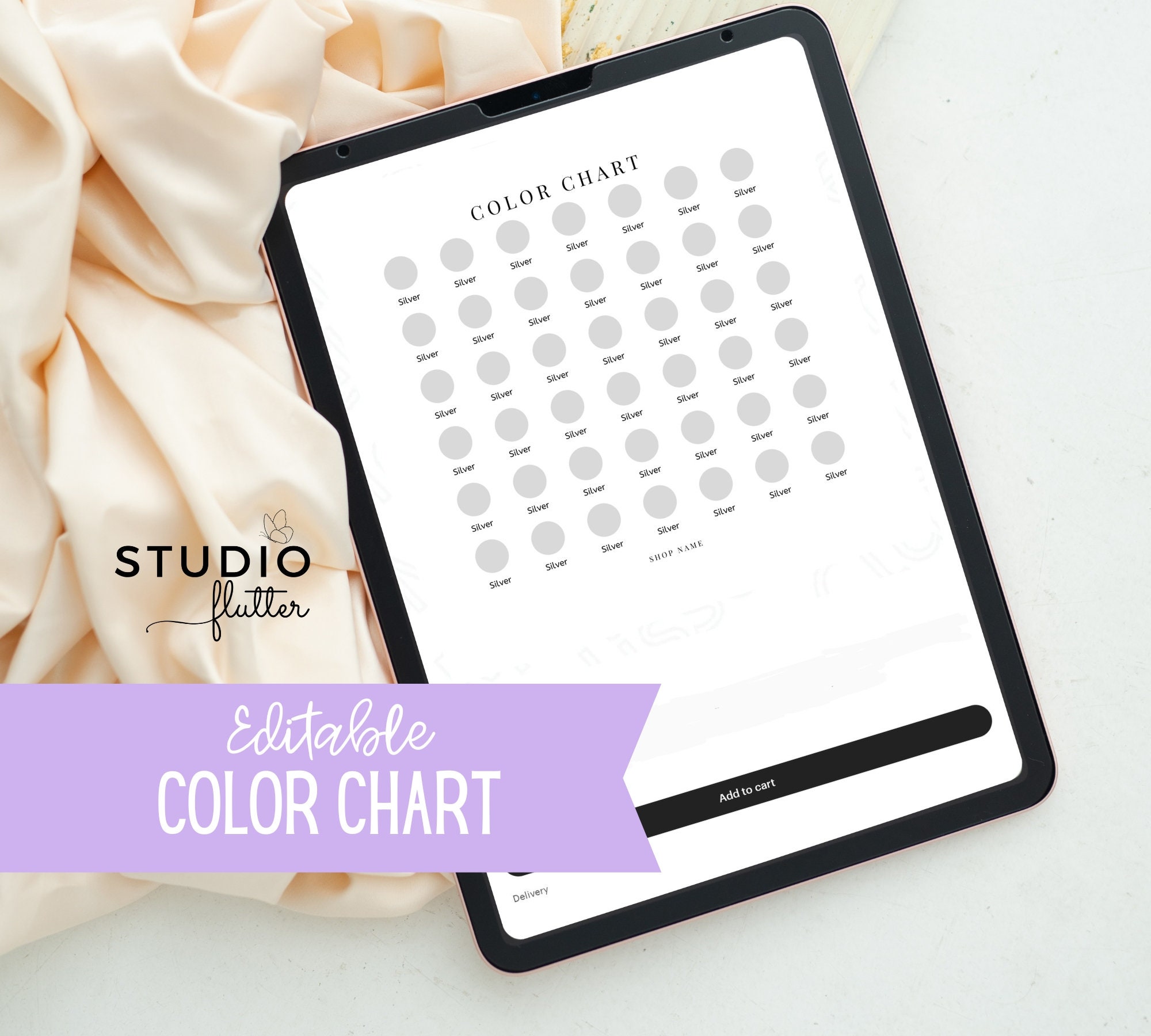 Editable Color Chart Template, Canva Template, Custom Color Chart ...
