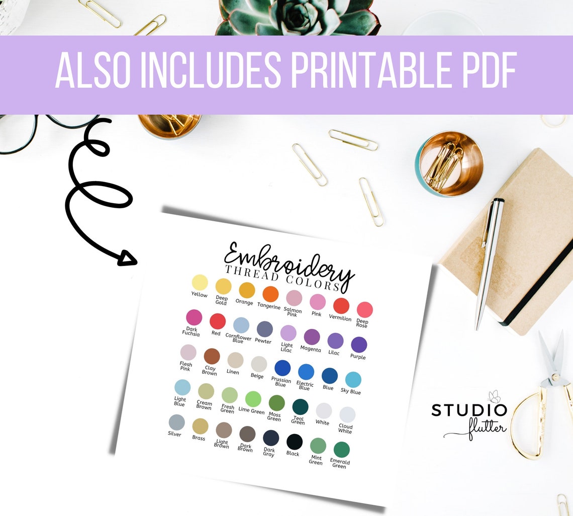 Chart Color Embroidery Thread Color Chart Brother Brothread 40 ...