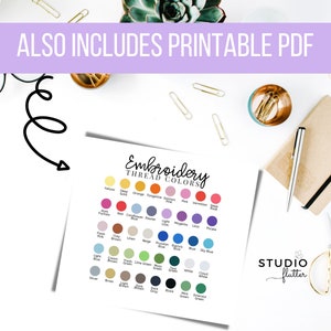 Chart Color Embroidery Thread Color Chart Brother Brothread 40 ...