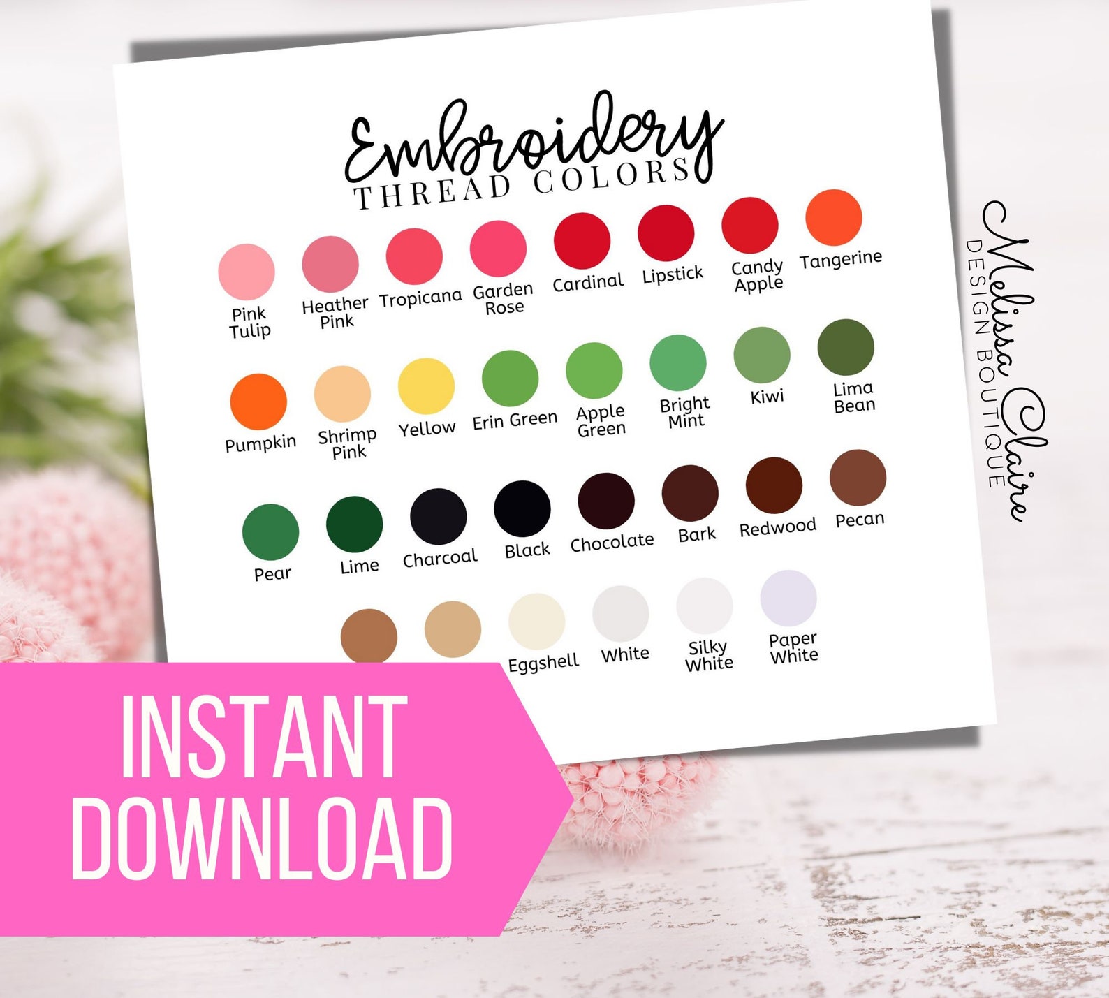 Embroidery Thread Color Chart, Isacord Color Chart, Isacord Embroidery ...