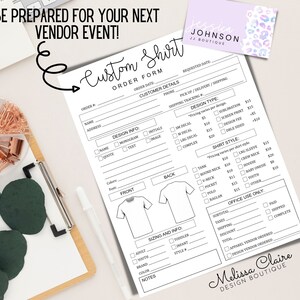 Editable Sublimation Shirt Order Form Template, Custom Tee Shirt Form ...