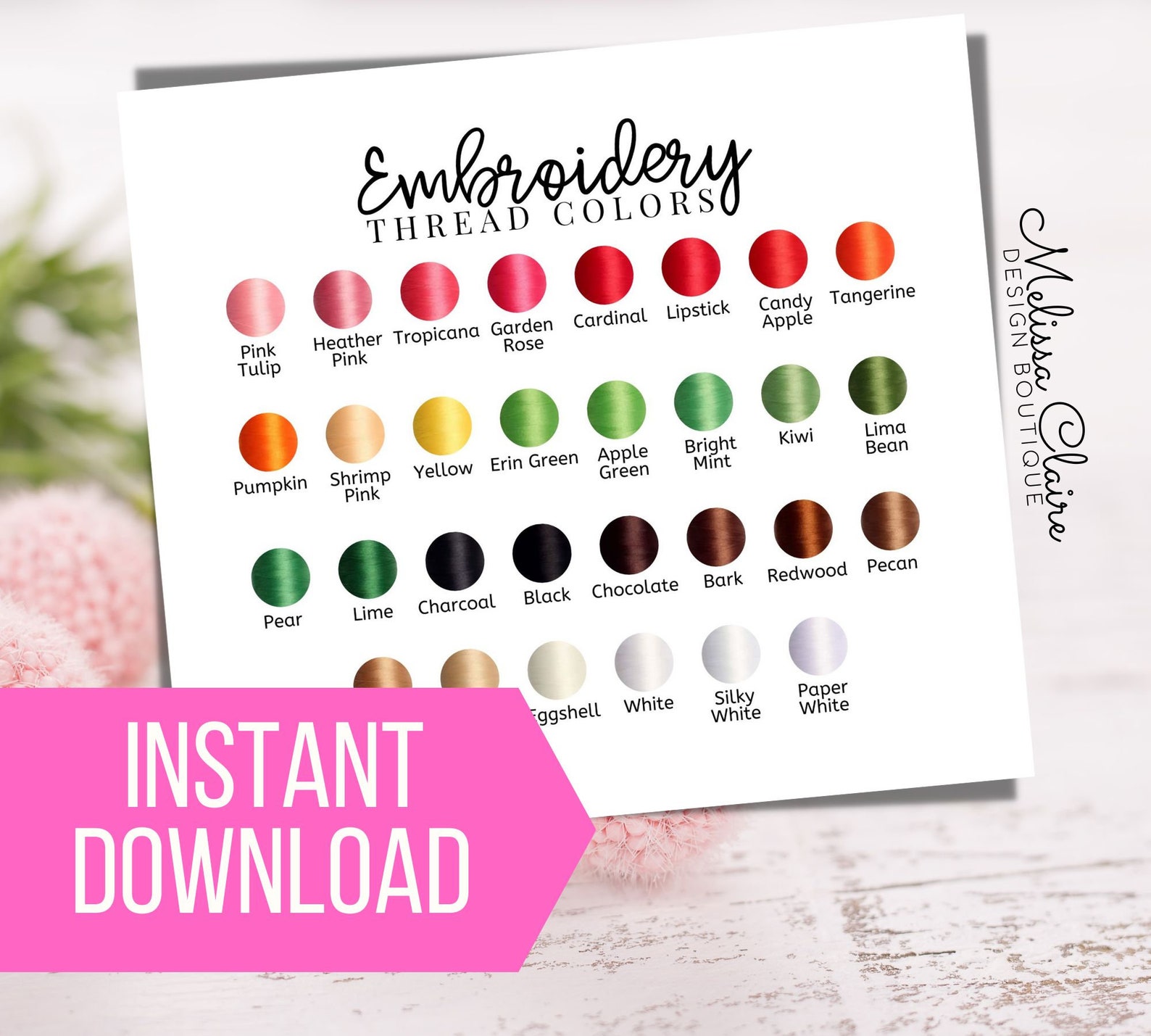 Embroidery Thread Color Chart, Isacord Color Chart, Isacord Embroidery ...