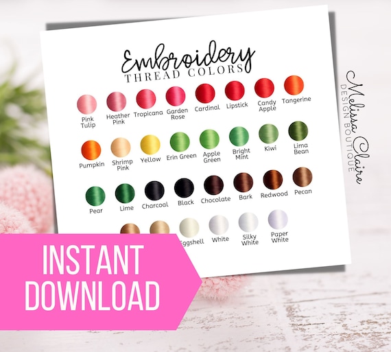 Isacord To Madeira Conversion Isacord Embroidery Thread Colour Chart