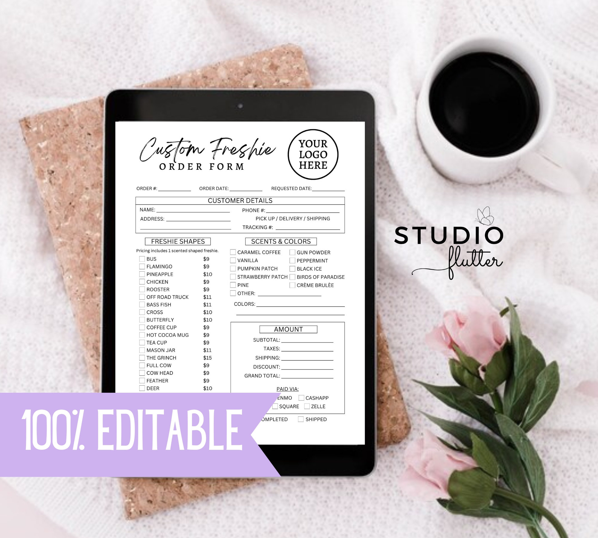 Editable Freshie Order Form Template, Canva Forms, Custom Freshie Order ...