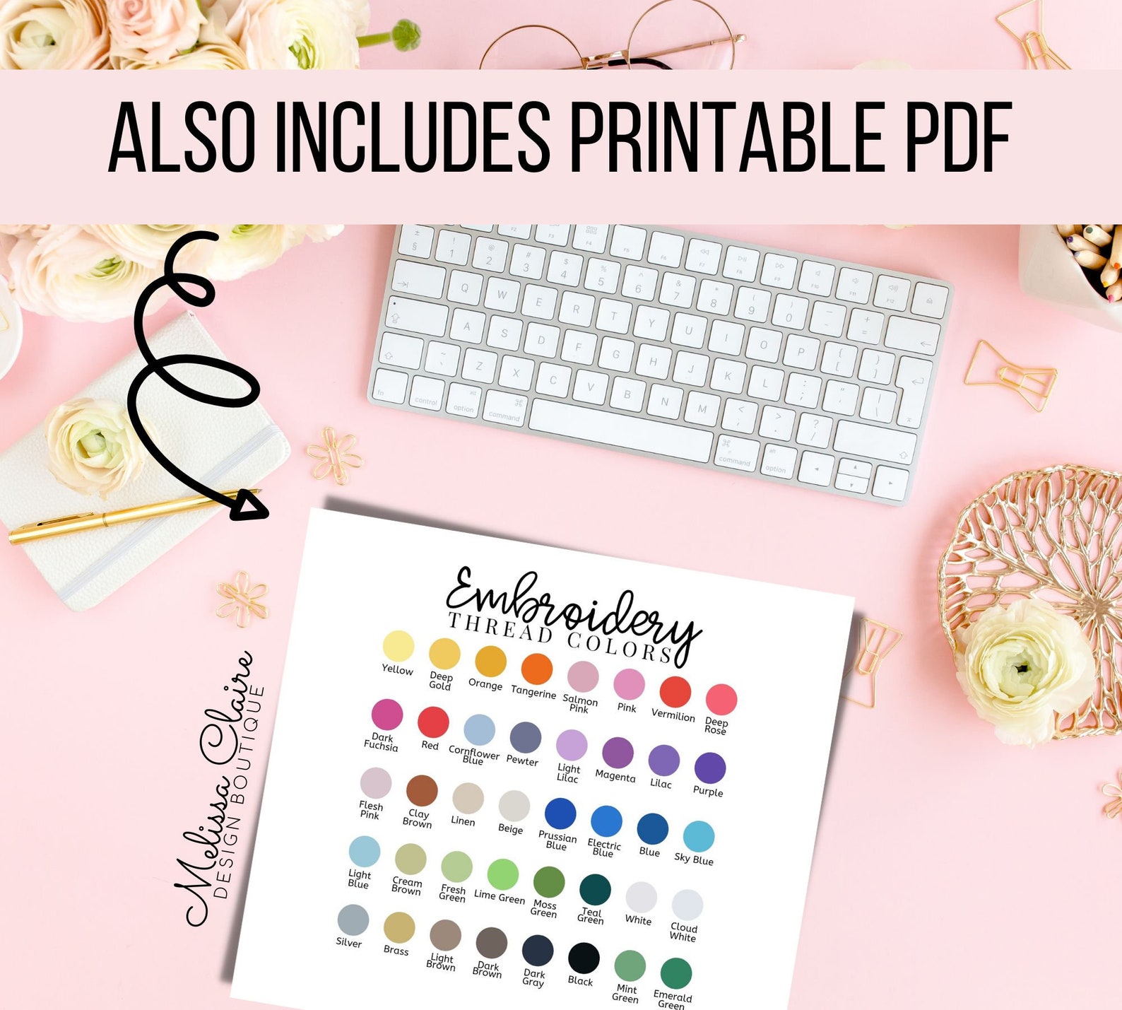 Embroidery Thread Color Chart Brothread Color Chart Brother - Etsy