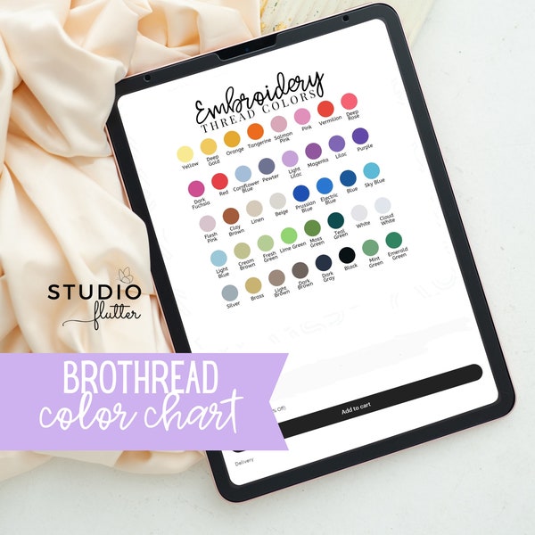 New Brothread Color Chart - Etsy