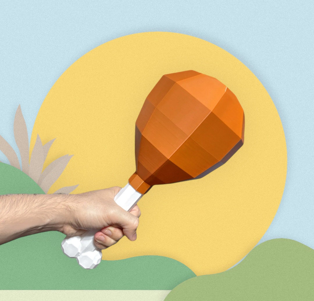 STL Turkey Leg Low Poly From Gorilla Tag Digital File for Personal Use ...