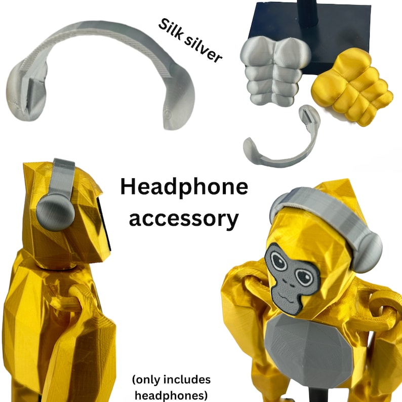 GTAG Accessories for 8” Inch Dracoderarts Gorilla Tag Fidget Toy ...