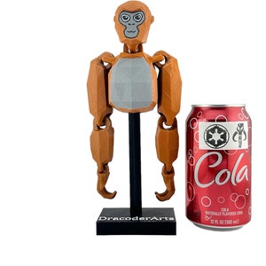 Flexy Gorilla Tag Fidget Toy 8 Inch Optional Cake Topper Stand or ...