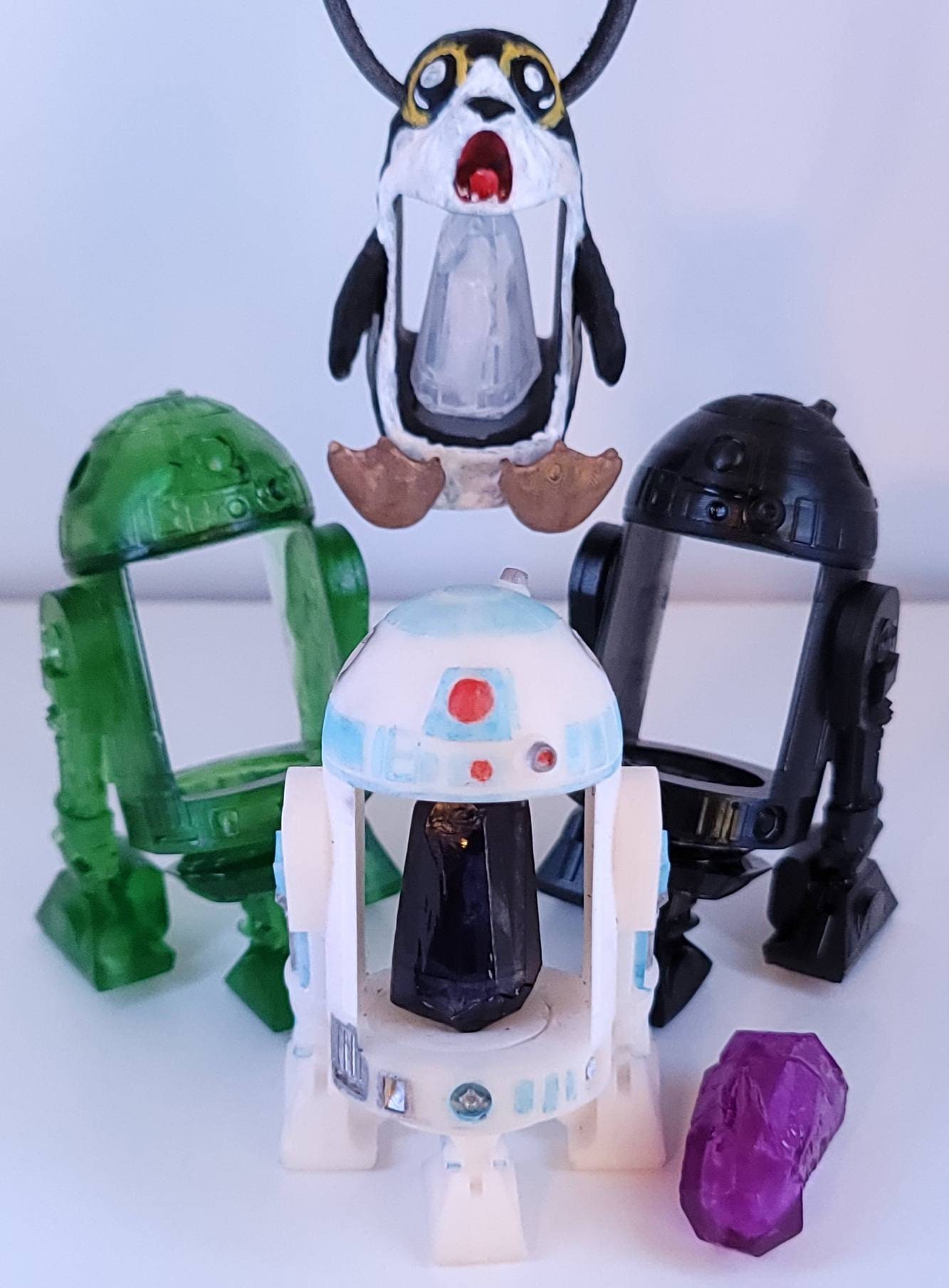 Porg Kyber Crystal Holder Desk Accessories Necklace - Etsy