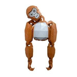 Flexy Gorilla Tag Fidget Toy 8 Inch Optional Cake Topper Stand or ...