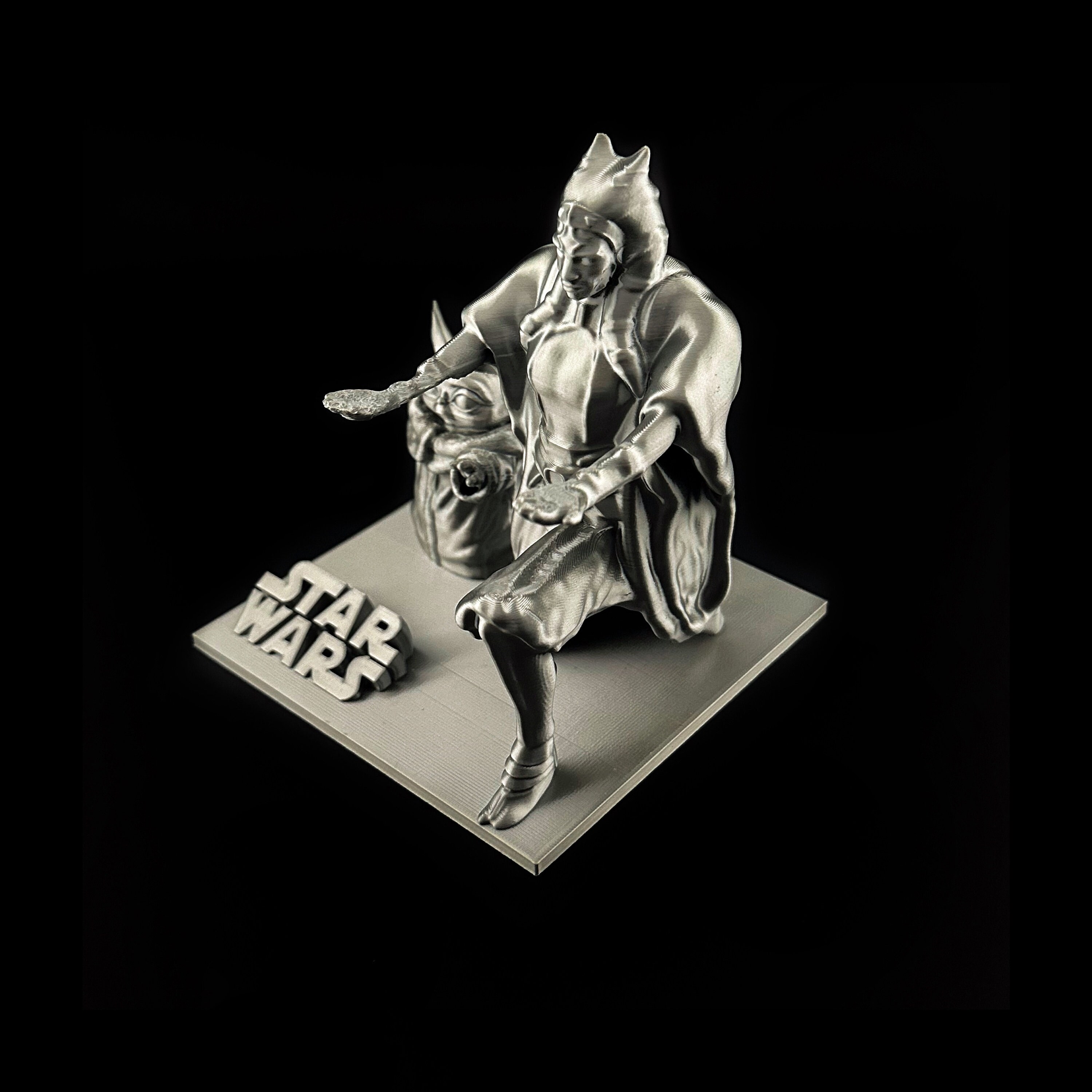Ahsoka Tano and Grogu Pen Holder Designed From the Mandalorian - Free ...
