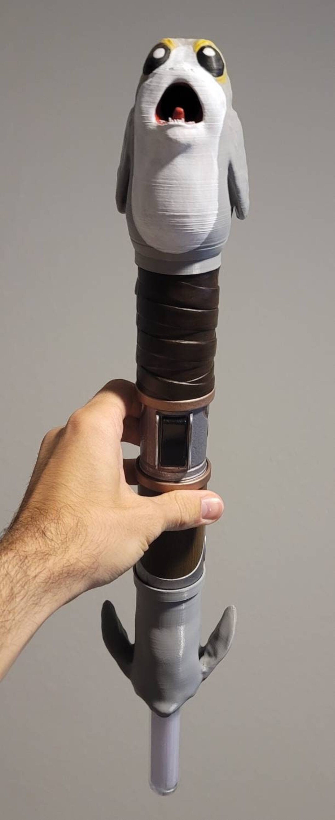 Porg Pommel or Emitter Scrap Metal for Savi's Lightsaber Hilt | Galaxy ...