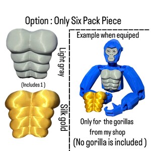 Mini Gorilla Tag Flexi Fidget Toy 6 Version Rotatable Head Optional ...