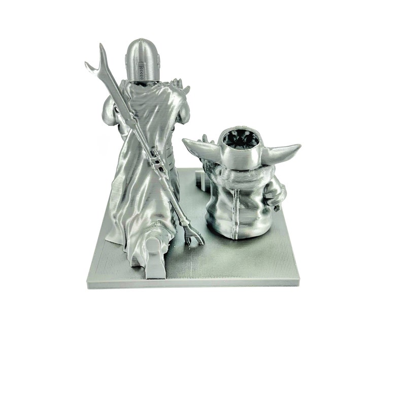 Mandalorian and Grogu Pen Holder Baby Yoday - Lightsaber Pen - Star ...