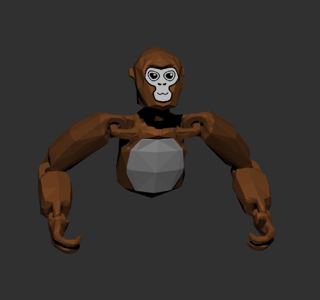 STL Gorilla Tag Digital File for Personal Use and Personal 3D Printing ...