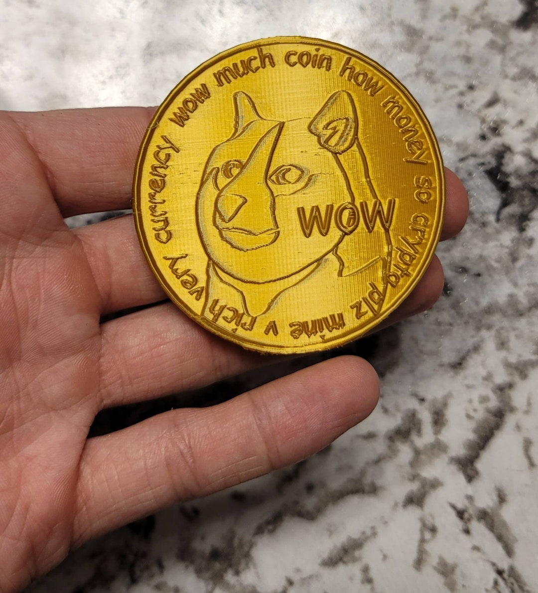 Dogecoin Doge to the Moon Physical Dogecoin Physical Crypto Currency ...