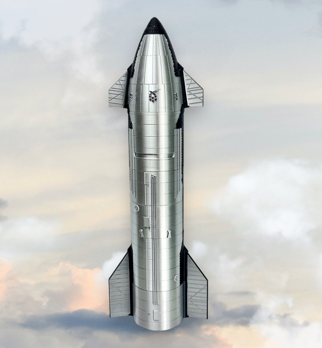 Starship S24 From Space X 1:110 Scale Display 18 Inch Space Ship Rocket ...
