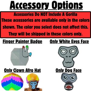 Mini Gorilla Tag Flexi Fidget Toy 6 Version Rotatable Head Optional ...