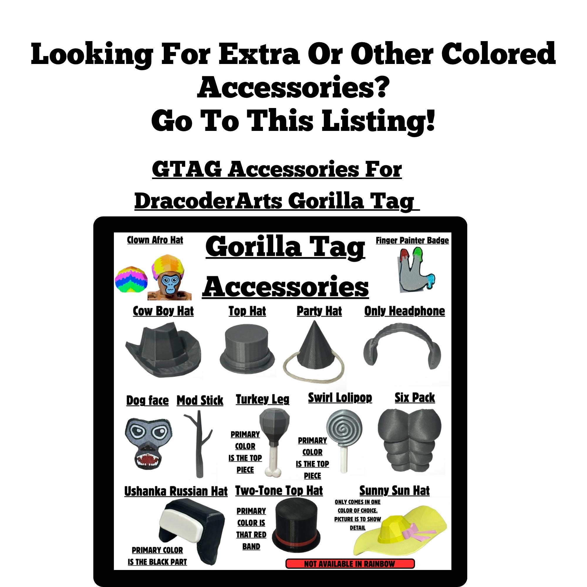 Mini Gorilla Tag Flexi Fidget Toy 6” - Version Rotatable Head ...