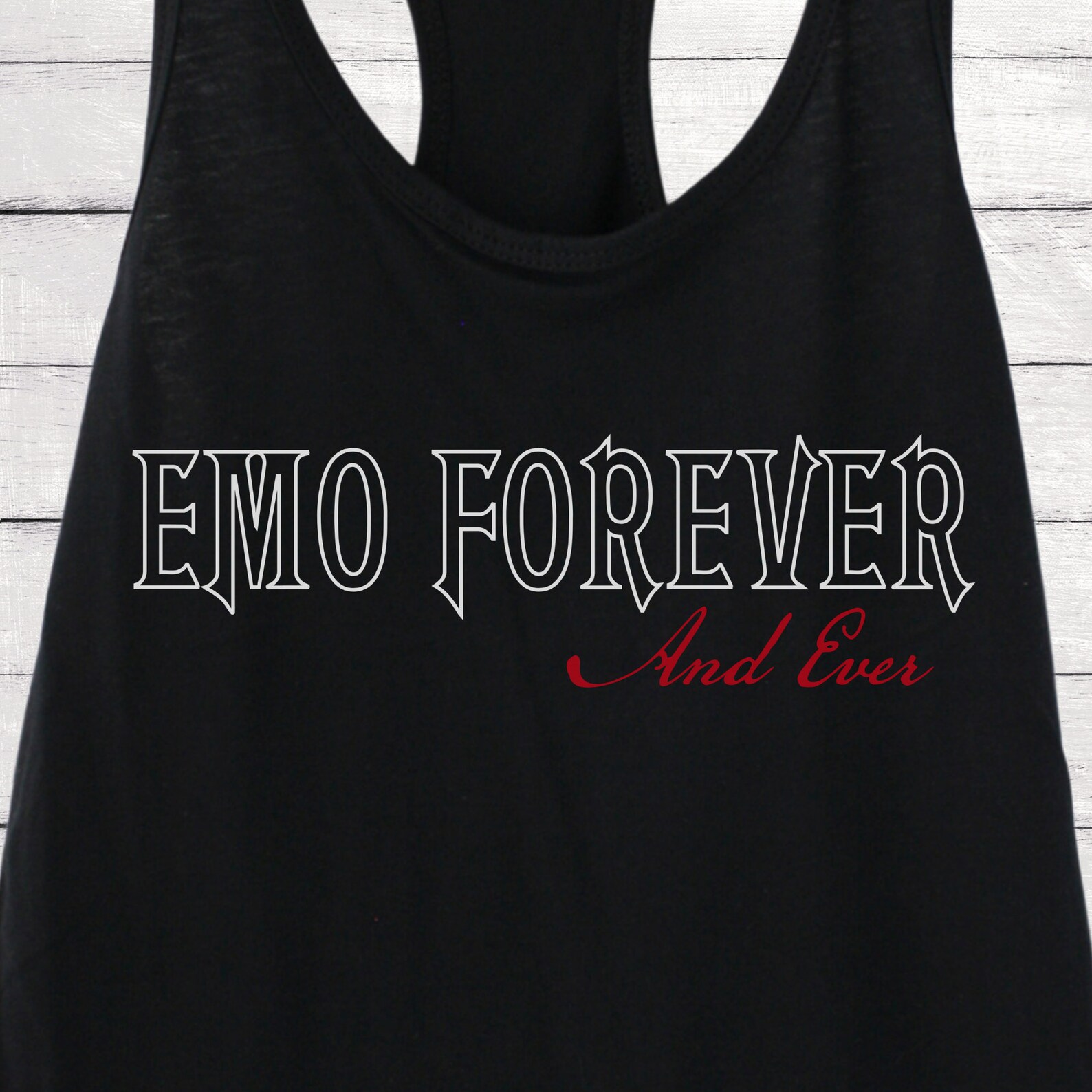 EMO FOREVER and Ever Women's Racerback Tank Top Emo, Alternative ...