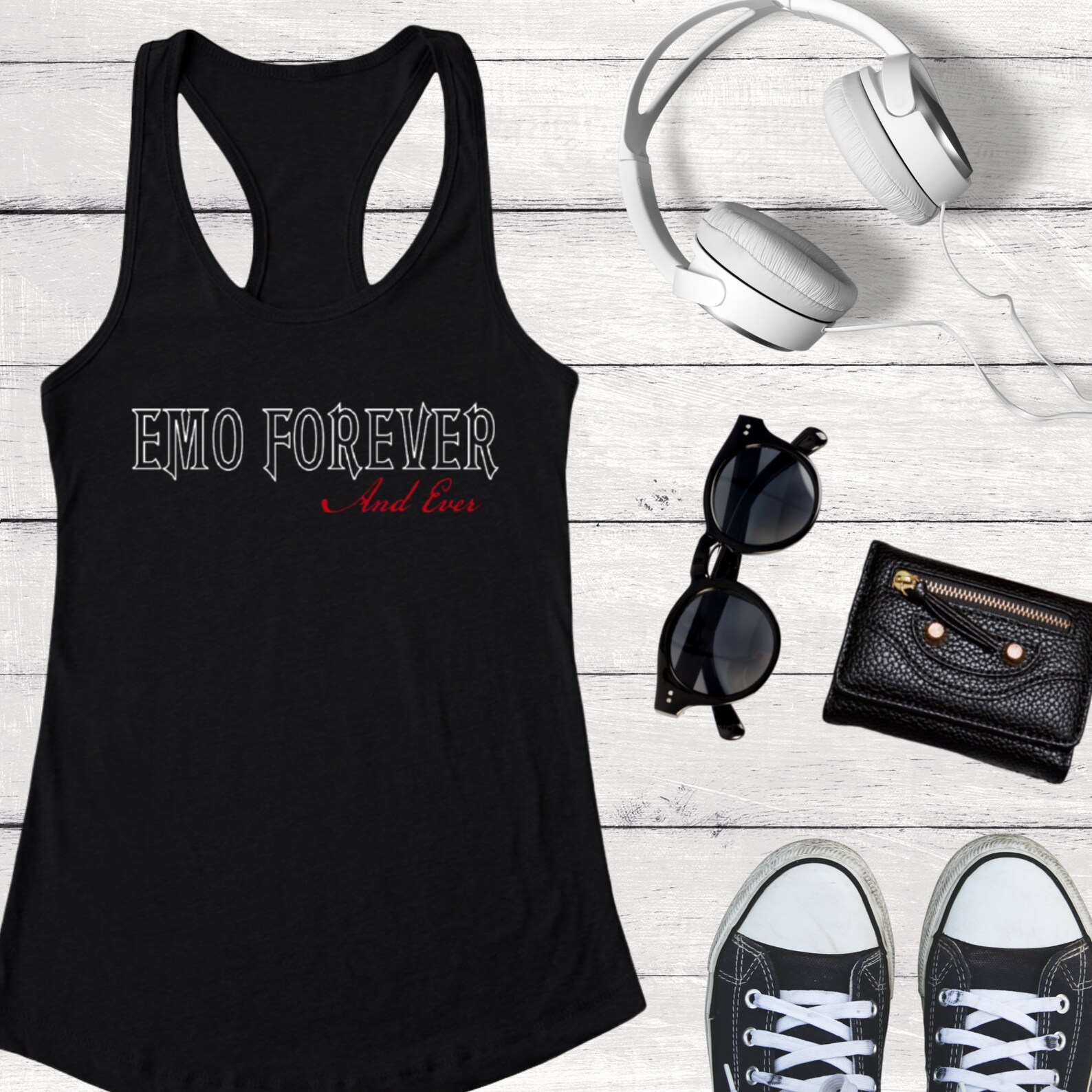 EMO FOREVER and Ever | Women's Racerback Tank Top | Emo, Alternative ...