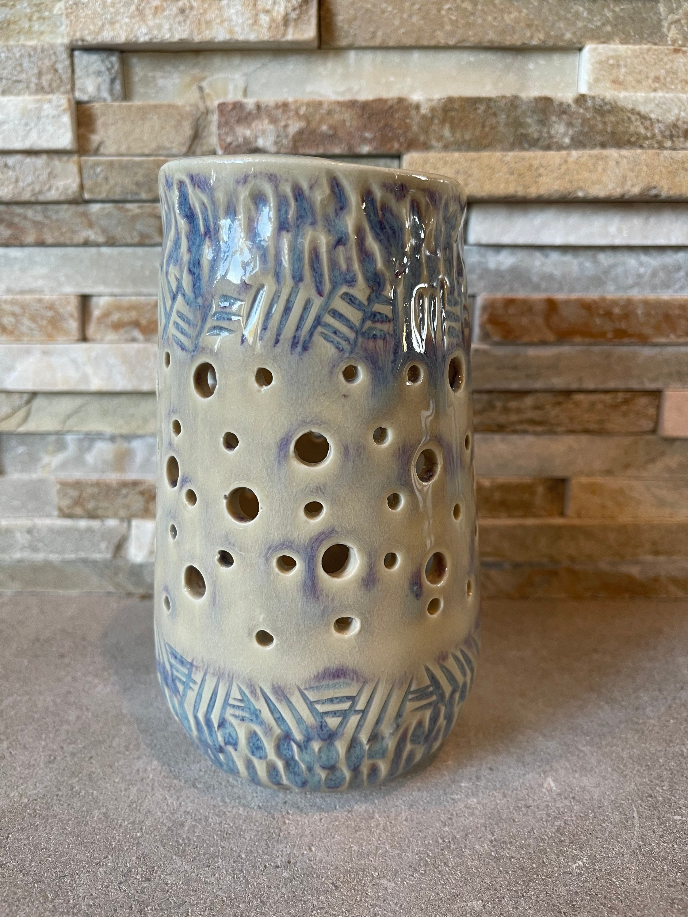 Hand Carved Candle Surround bottomless - Etsy