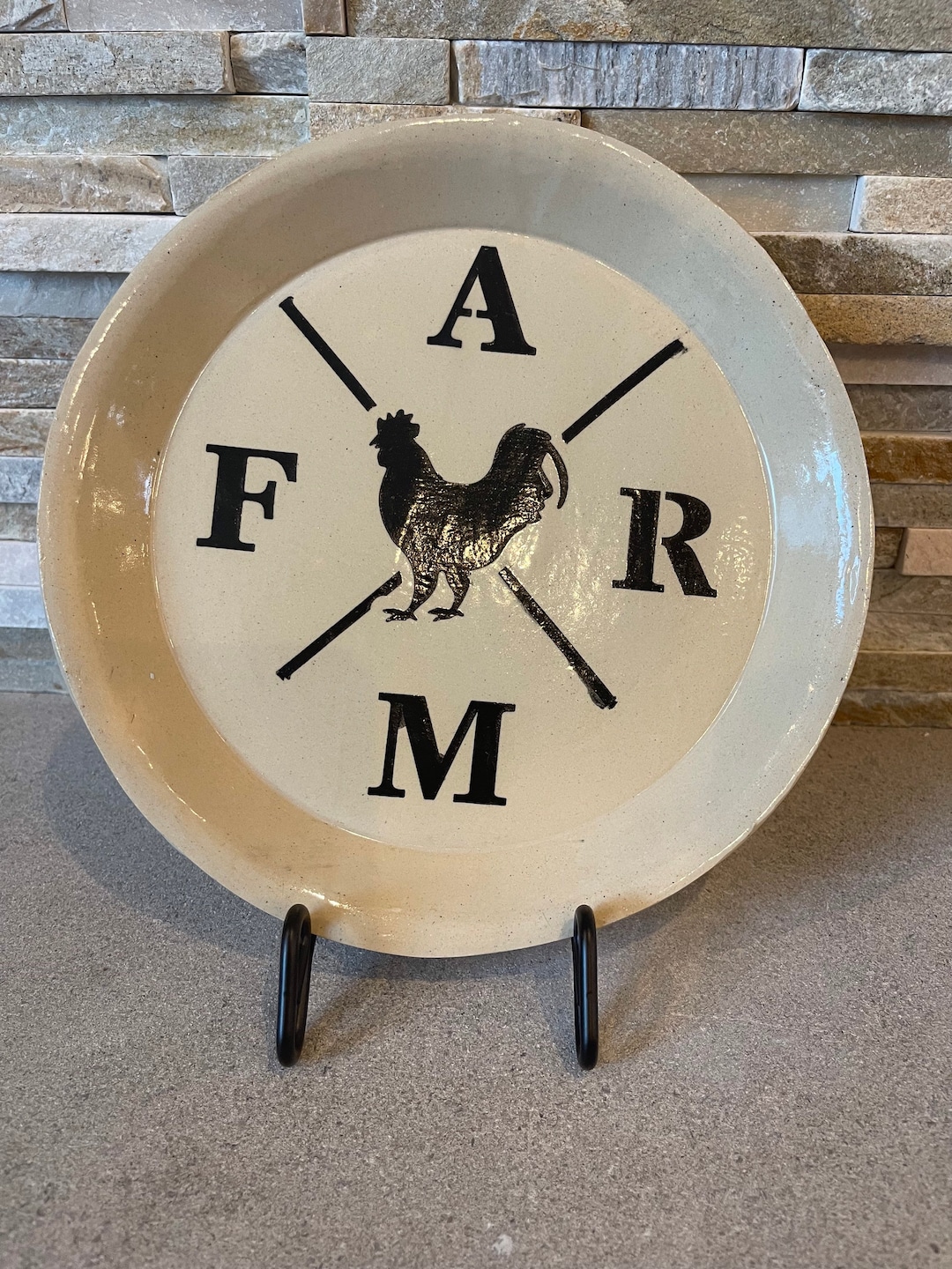 FARM Dinner Plate - Farmhouse Collection - Etsy