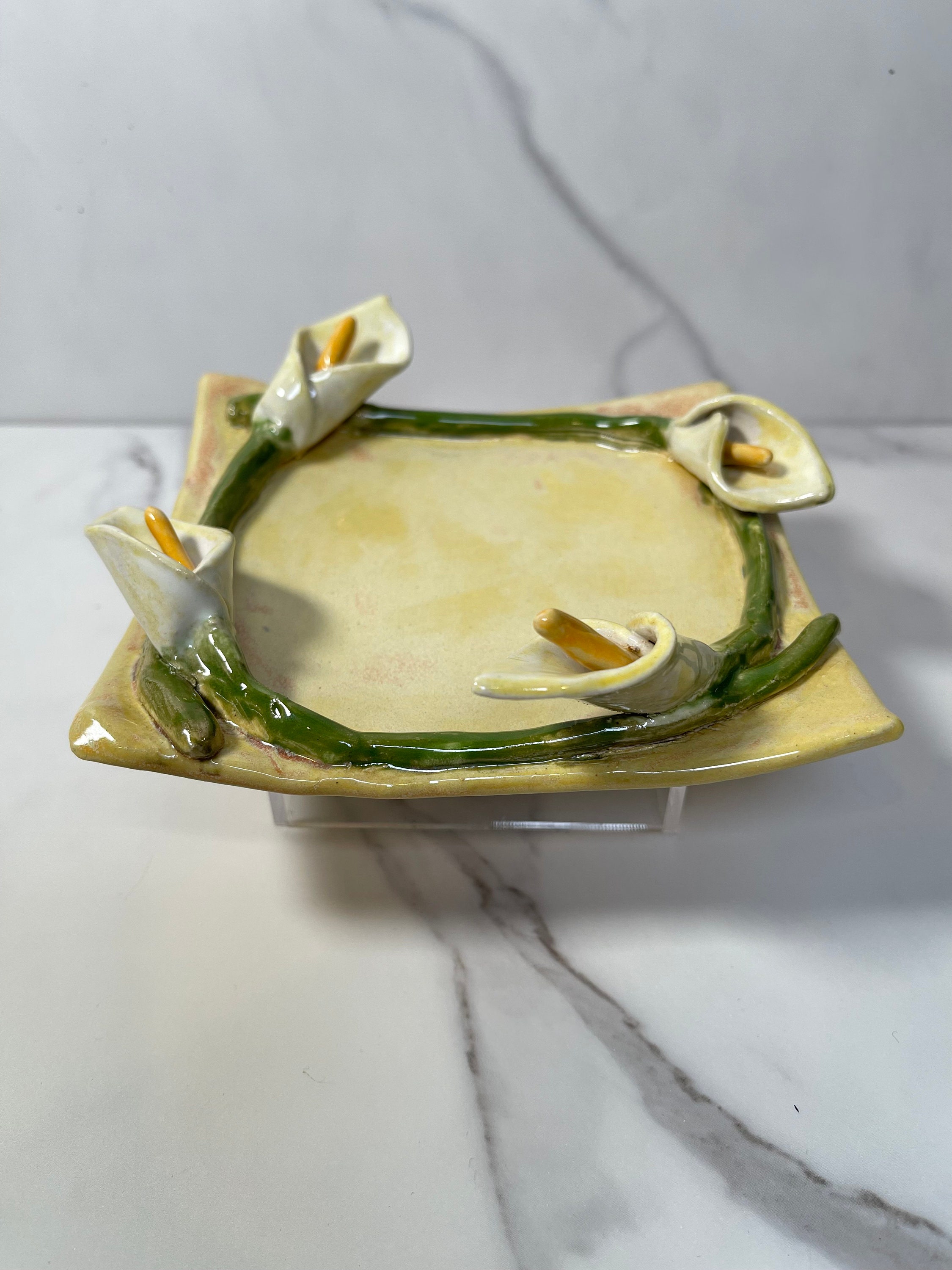 Calla Lily Plate - Hand Crafted - Etsy