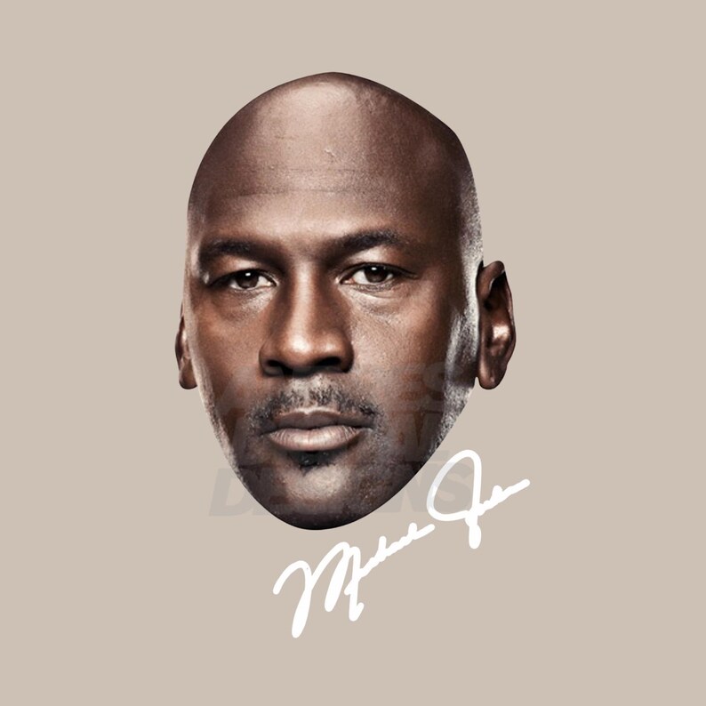 Michael Jordan Face Autograph Shirt Design PNG (digital Download) - Etsy
