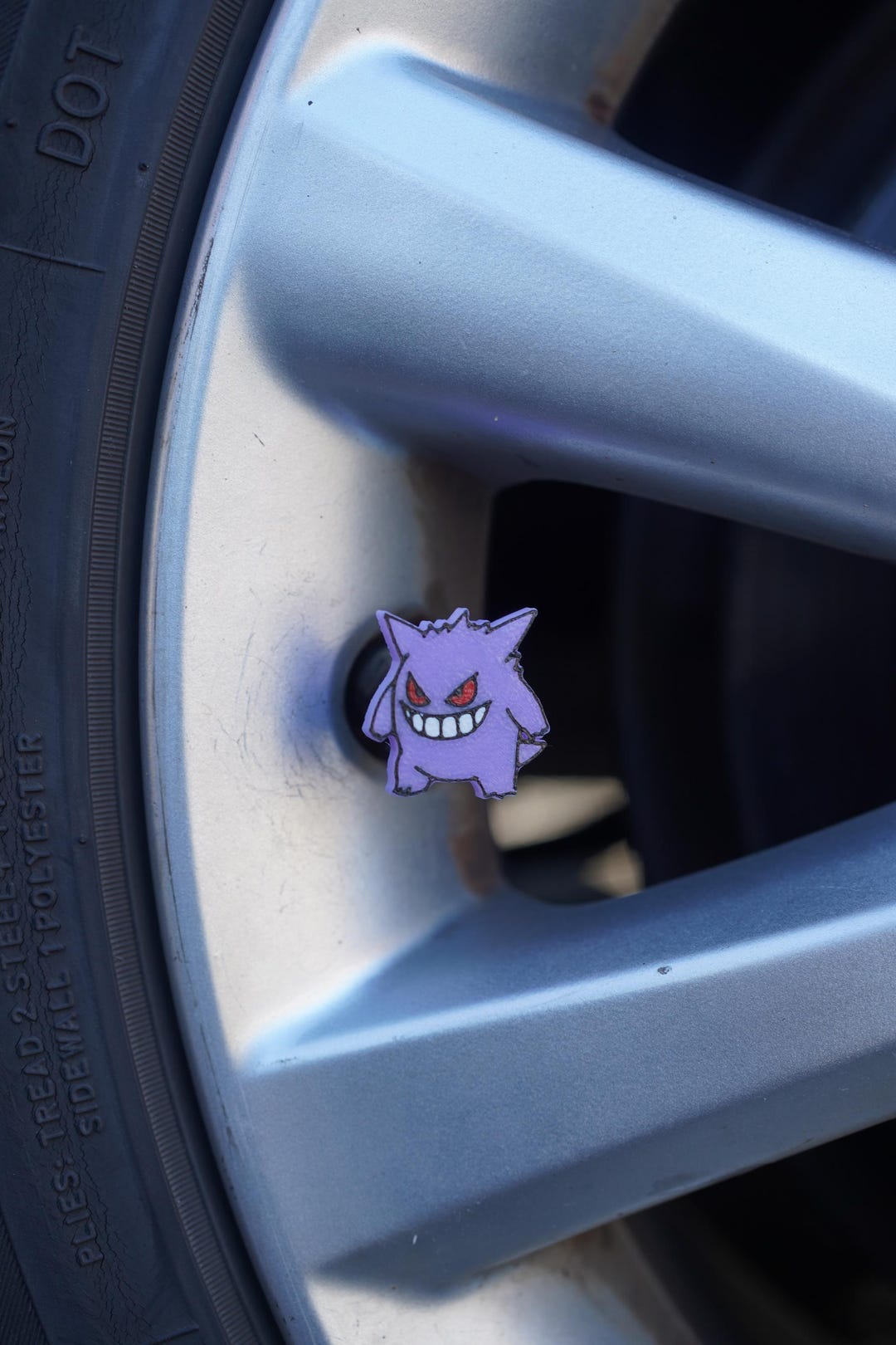 Gengar Tire Valve Caps - Anime Car Accessory - Set of 4 - Etsy