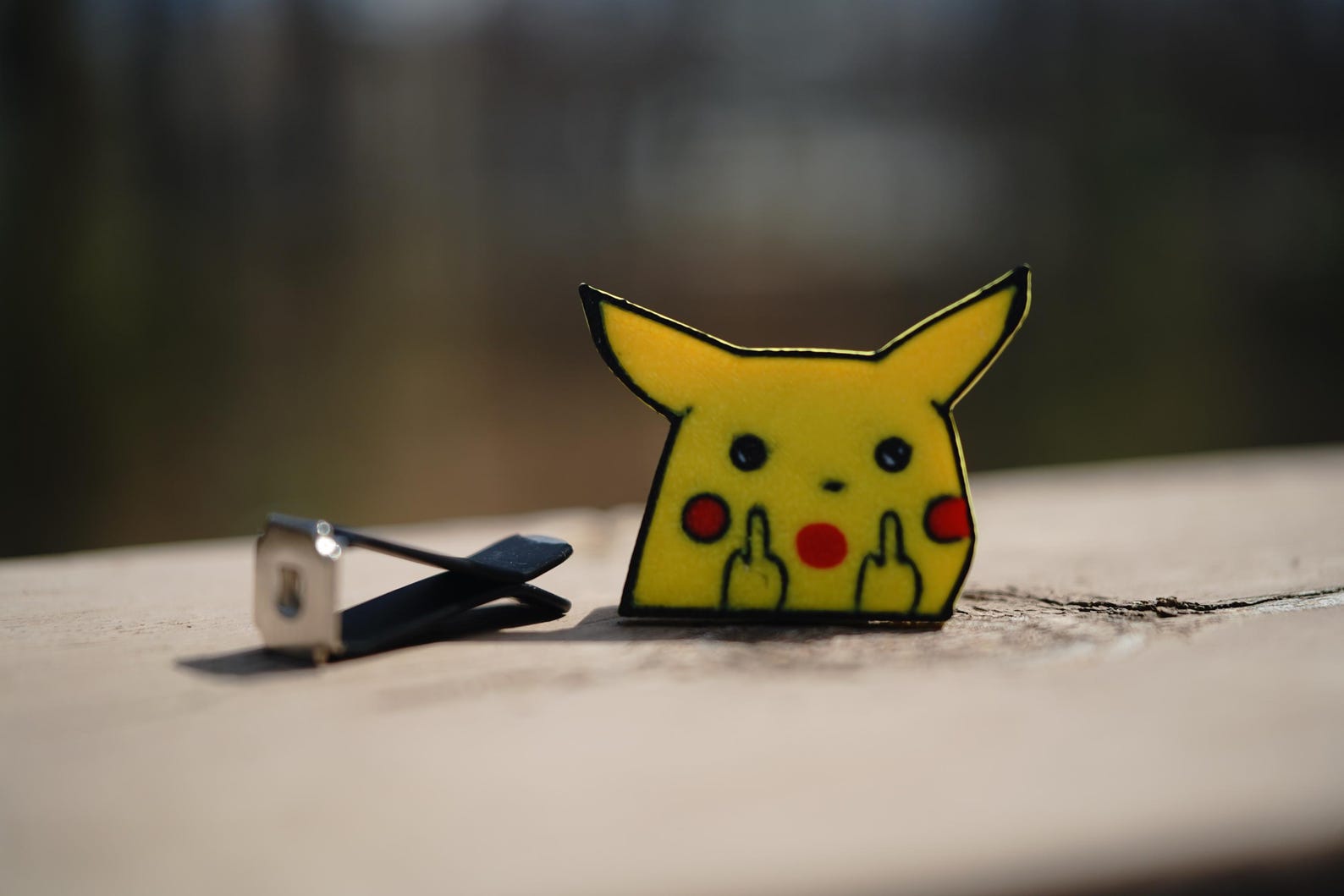 Pikachu Pocket Monster “fingers Up” Car Vent Clip – Cute Anime ...