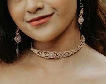 Micro Macrame Necklace - Etsy