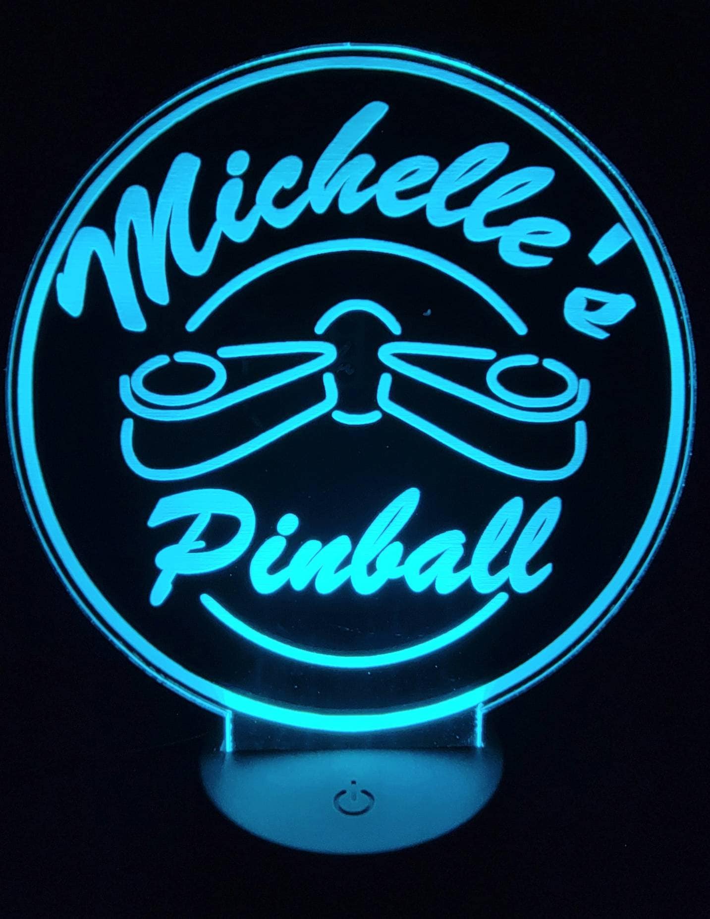 Personalize Arcade Pinball Acrylic LED Light, LED Nightlight, LED ...