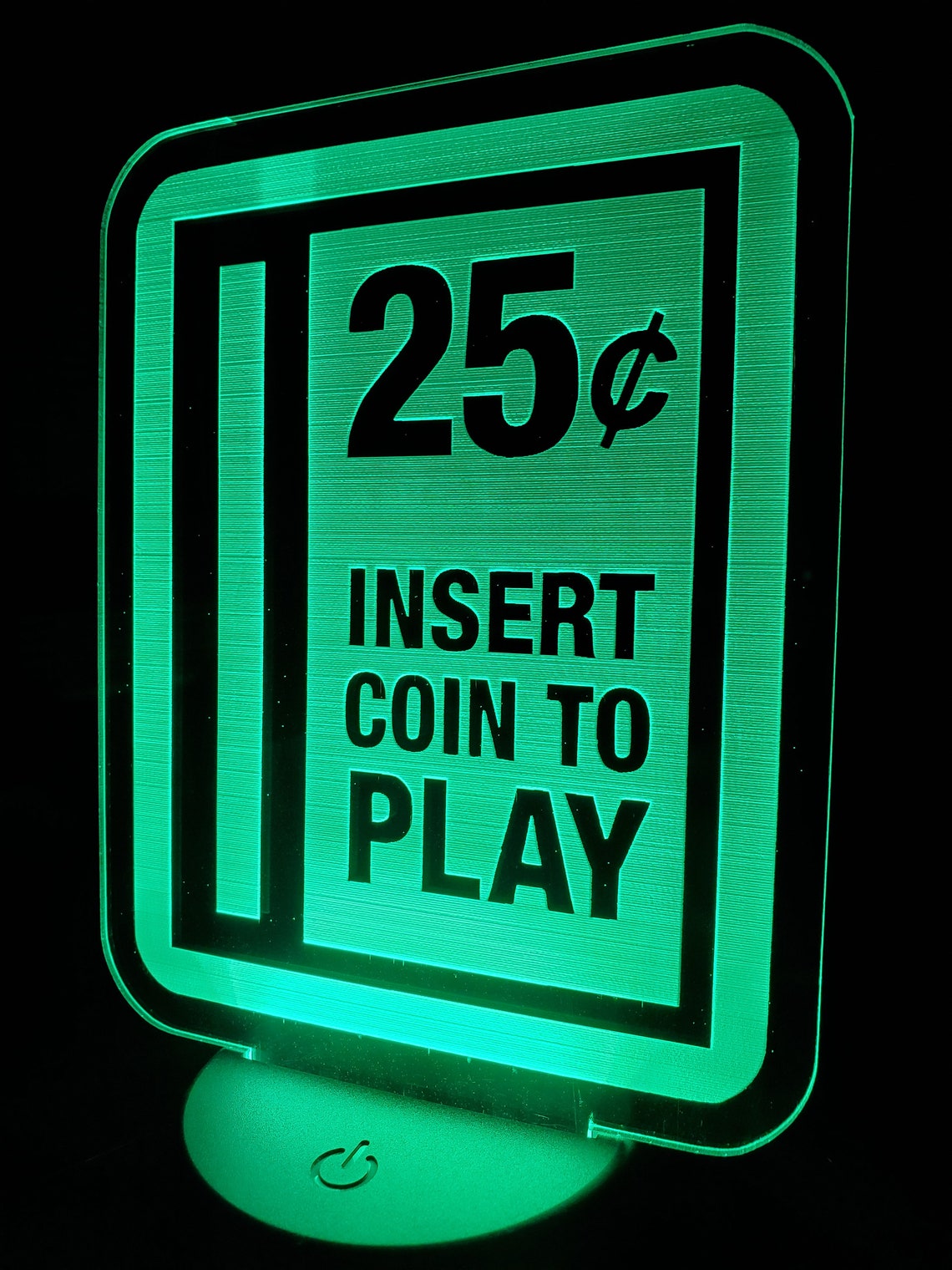 Arcade Coin Slot Acrylic LED Light, LED Nightlight, LED Display, Laser ...