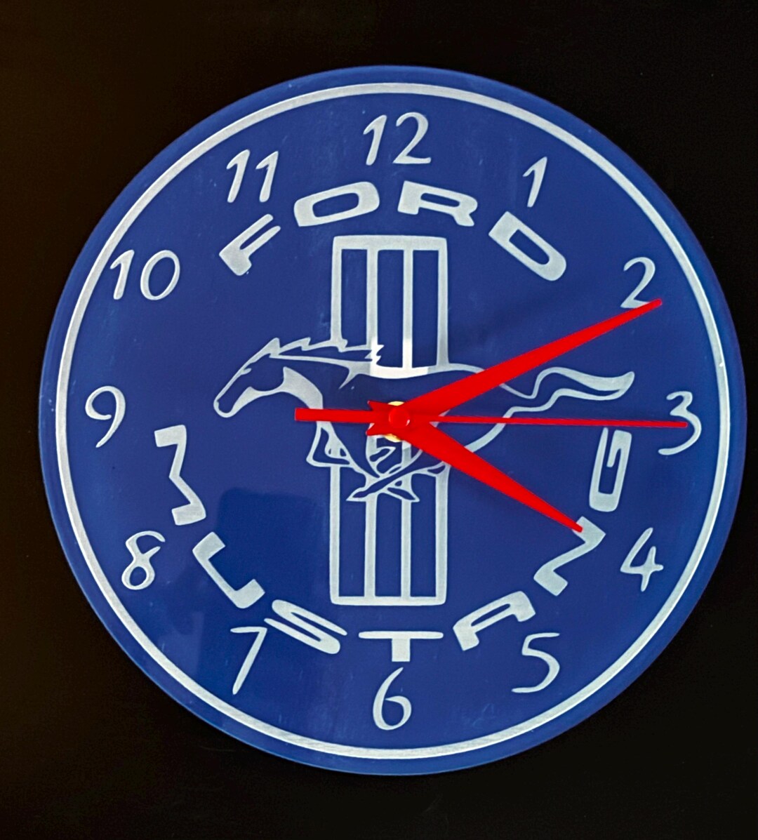 Wall Hanging Clock - Ford Mustang - Etsy