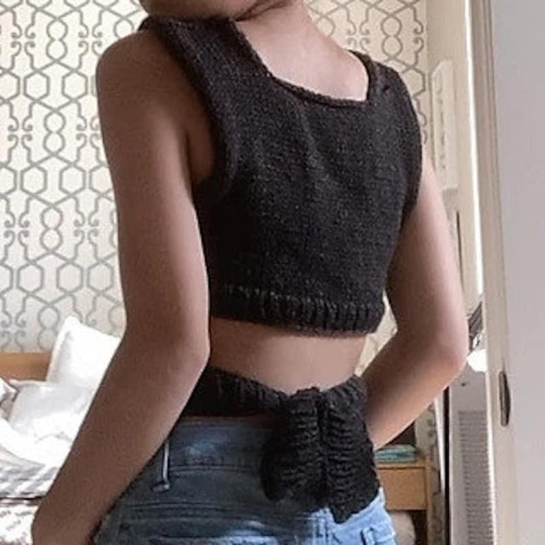 Knitting Pattern: Mochi Crop Top Easy Beginner Knitting - Etsy