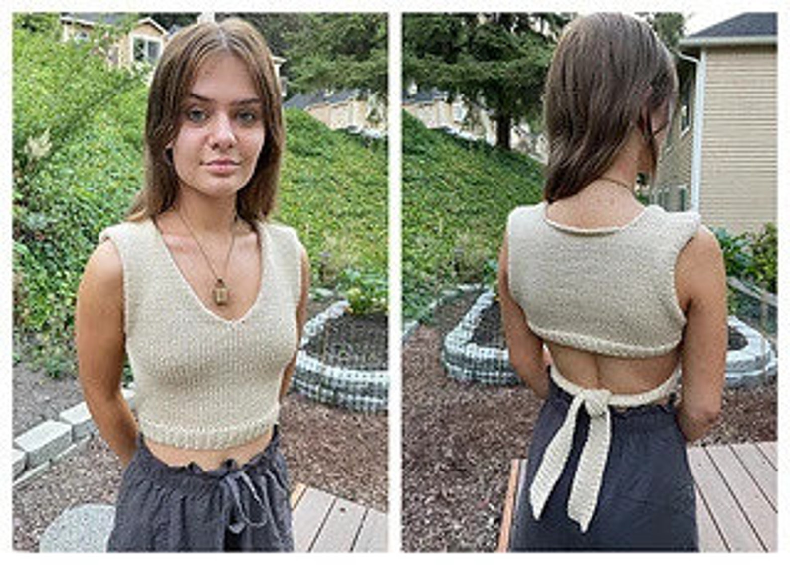 Knitting Pattern: Mochi Crop Top, Easy Beginner Knitting Pattern, Quick ...
