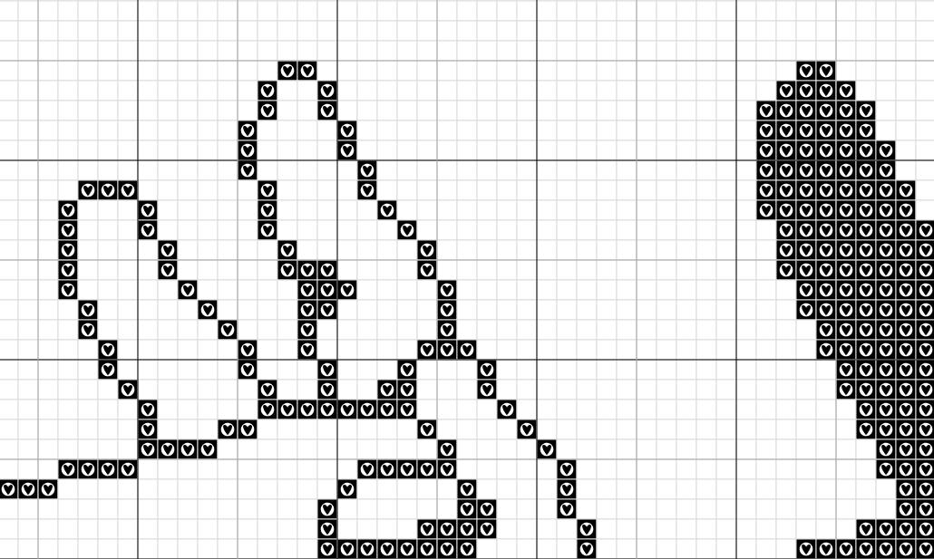 Rabbit Shadow Puppet Cross Stitch Pattern vintage Illustration - Etsy