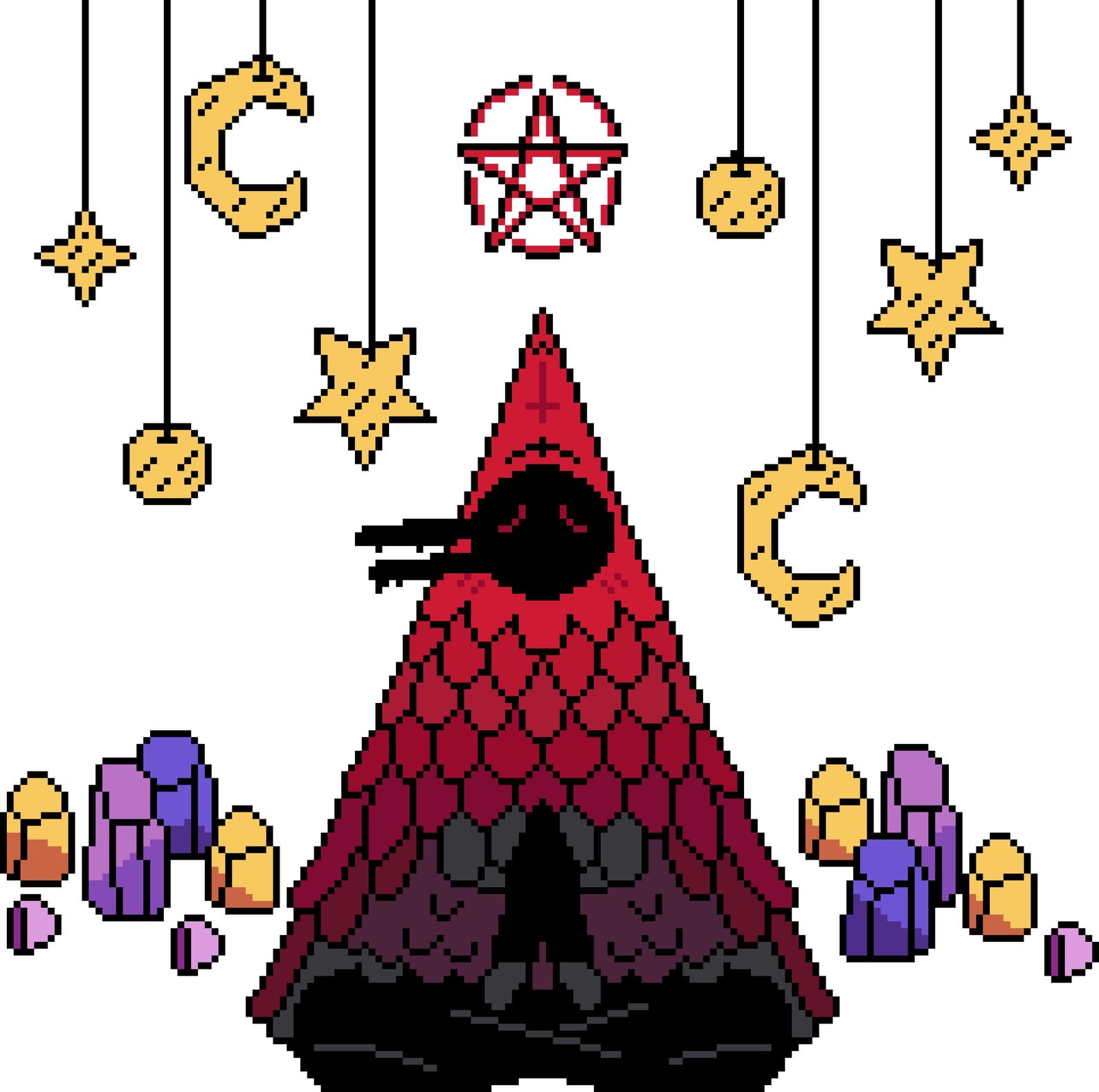 Cult of the Lamb Clauneck Cross Stitch Pattern - Etsy