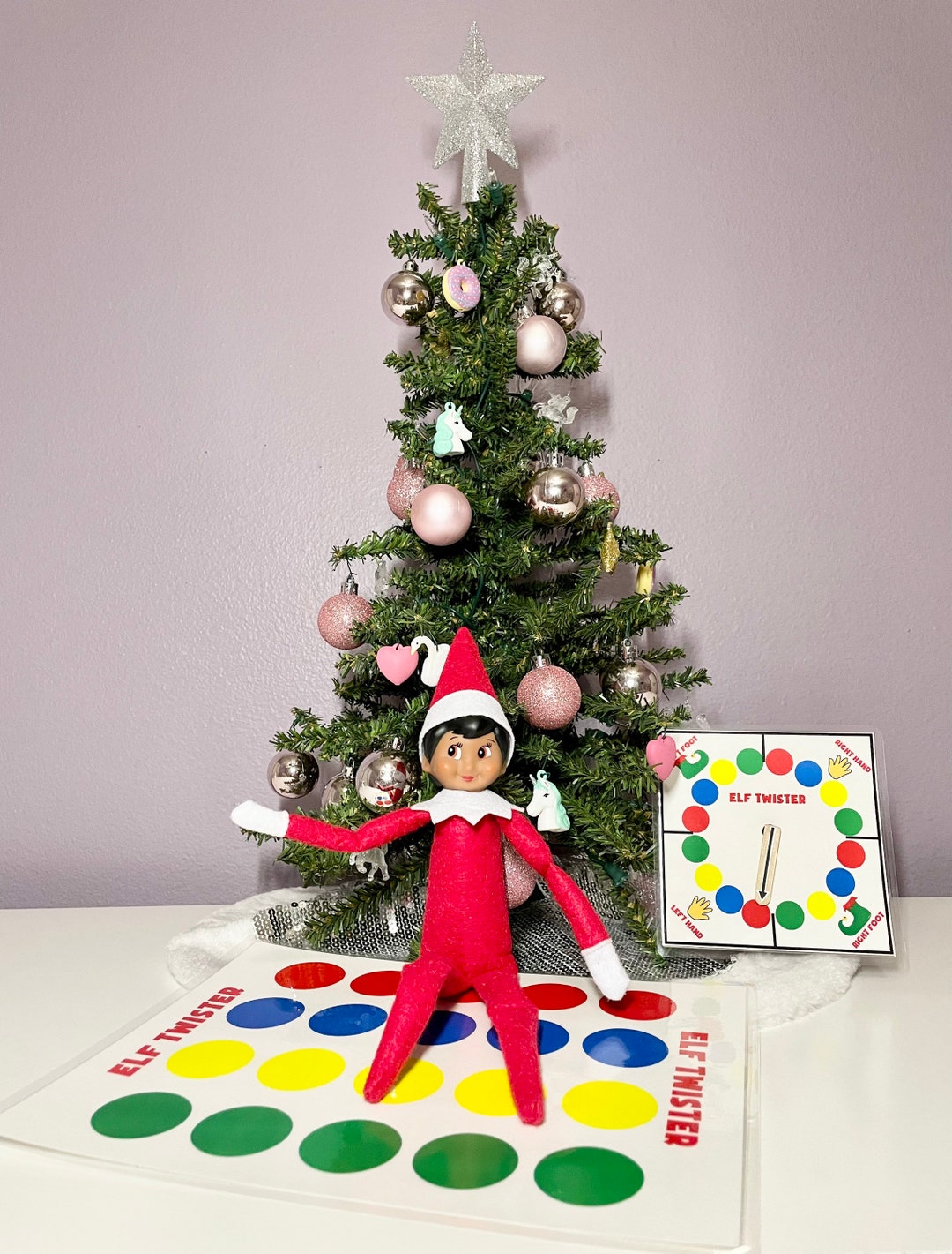 Holiday Elf Twister Board Game Prop Kit Christmas Elf INSTANT DOWNLOAD ...