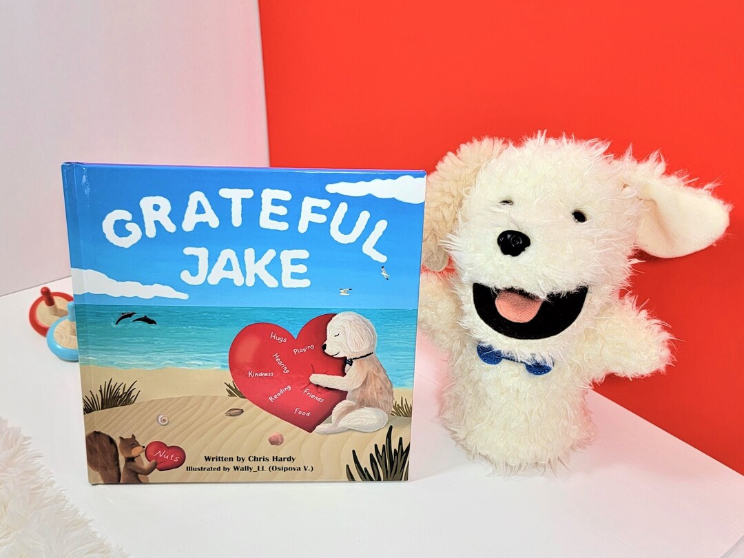 Children's Book and Puppet Gift Set Gratitude Book Dog Book Kids ...