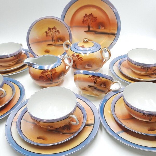 Lusterware Tea Set - Etsy
